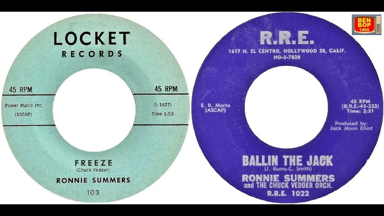 RONNIE SUMMERS - Freeze / Ballin' The Jack (1960 / 1963) - YouTube