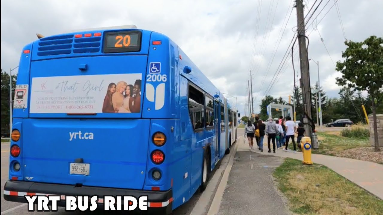 YRT Route 20 Bus Ride From Highway 407 Station To Canada's Wonderland ...