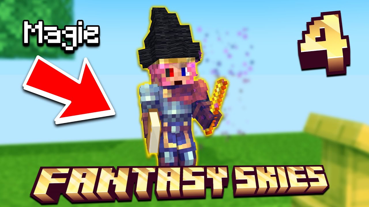 JE FAIS DE LA MAGIE SUR MINECRAFT- Fantasy Skies #4 - Minecraft ...