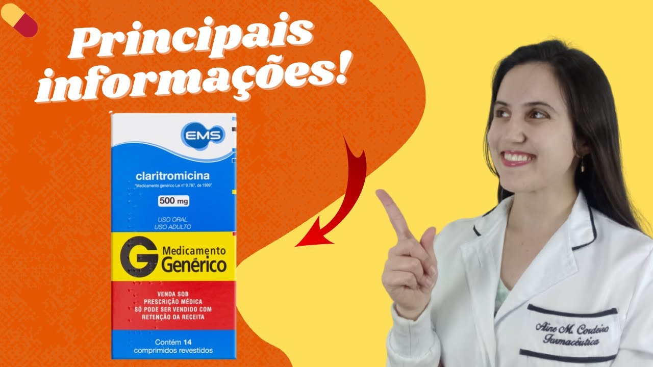 CLARITROMICINA Para que serve? Alertas e Efeitos Colaterais! - YouTube