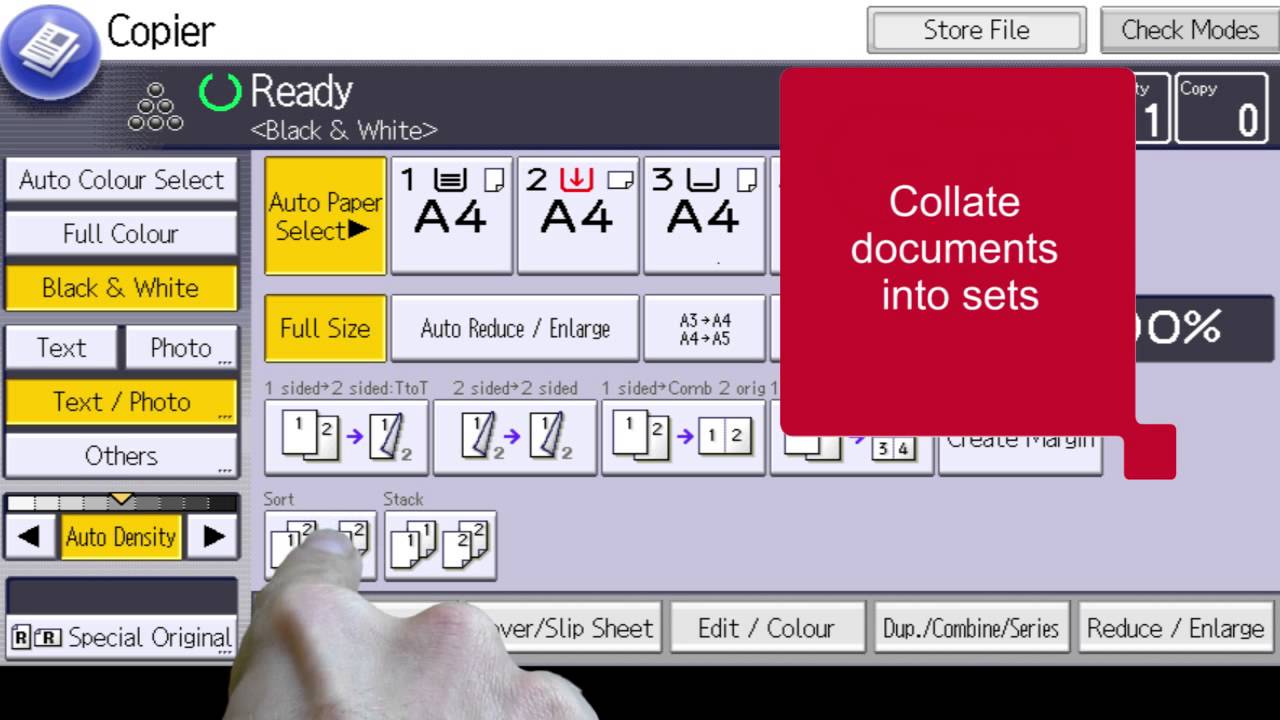 Training | Safecom - Copying on Ricoh Printer | Ricoh Wiki - YouTube