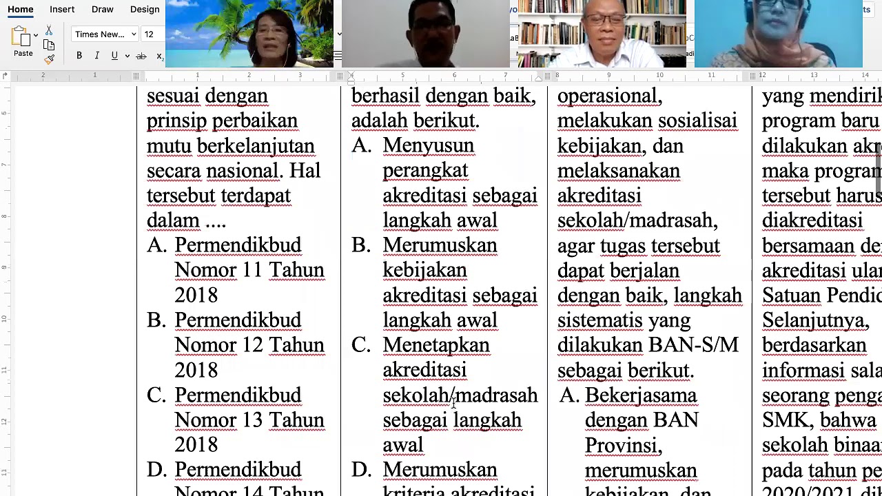Paparan alur telaah lingkup materi akreditasi, oleh Dr Ninik Kristiani ...