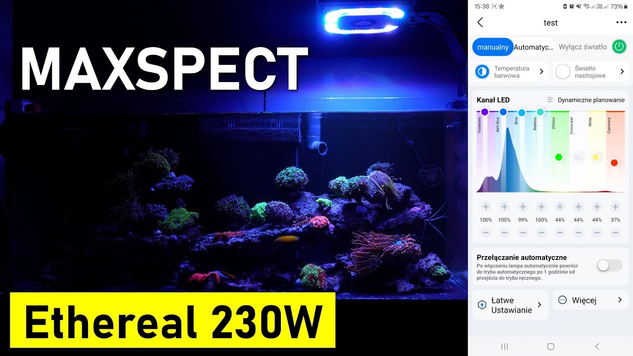 MaxSpect Ethereal Infinite E8 230W - Lampa do Akwarium Morskiego - YouTube