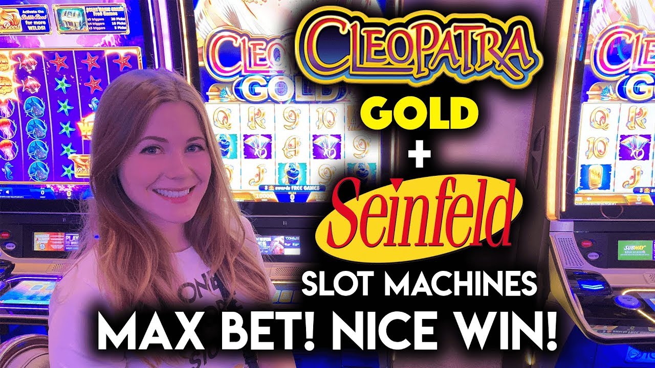 MAX BET! Awesome Seinfeld Feature! Nice Win! First Try on Cleopatra ...