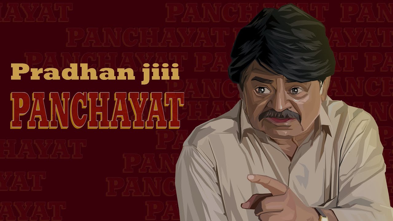 How to draw Panchayat character pradhan ji - YouTube