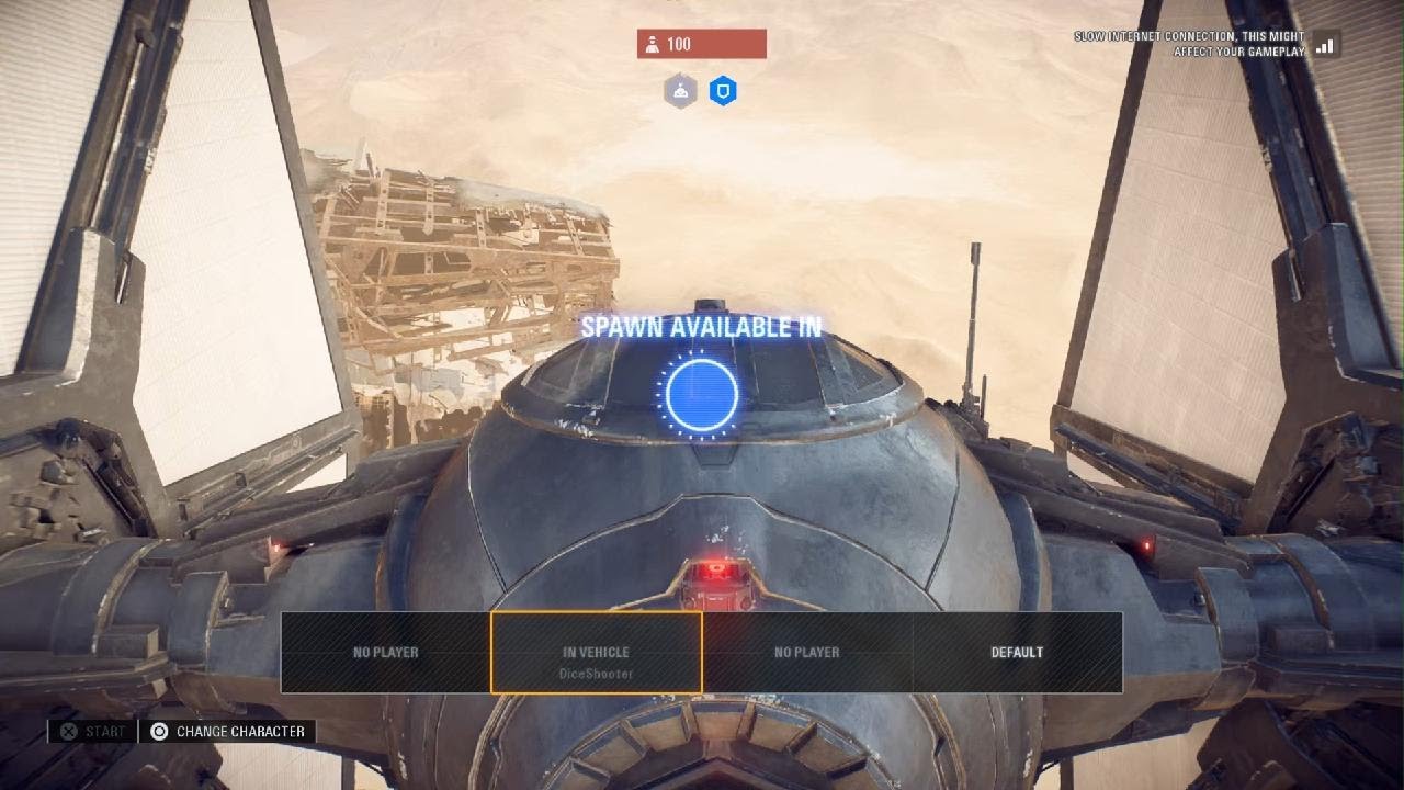 Enemy Bot Starfighter as a squadmate - YouTube