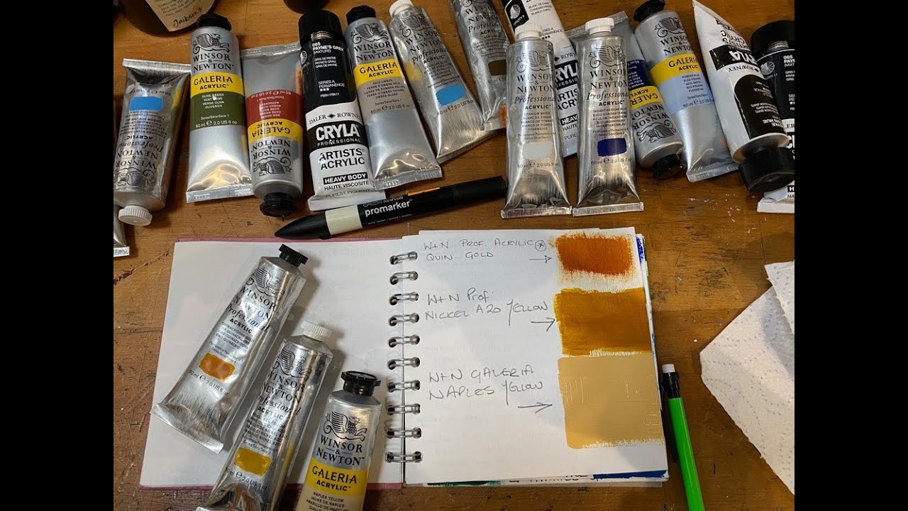 Studio Tip: Swatching new colours! - YouTube