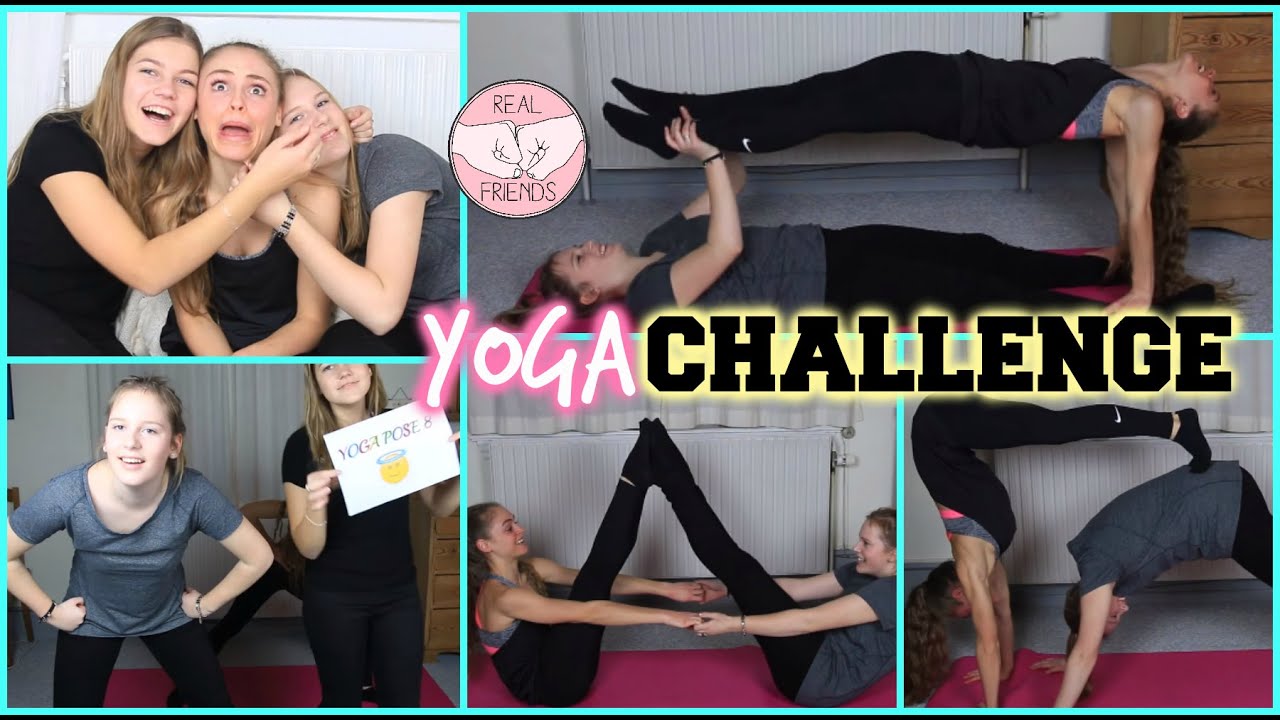 Yoga Challenge ft. Selina & Karoline - YouTube