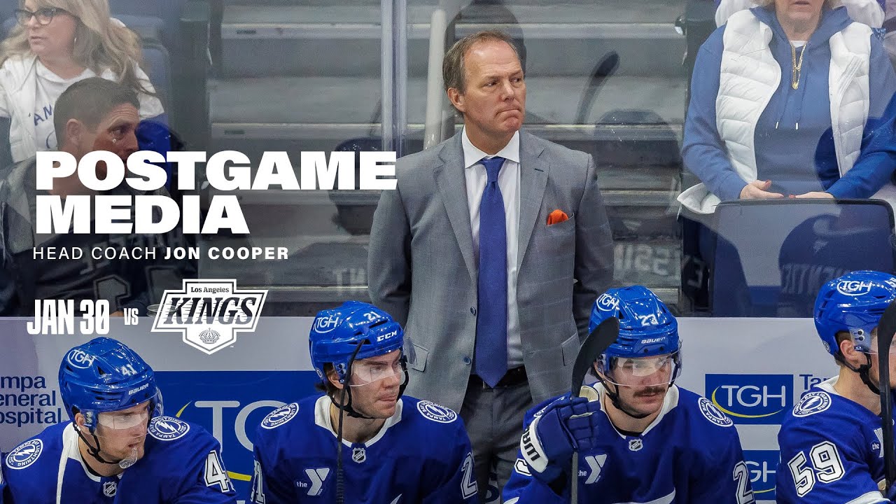 Jon Cooper | Postgame vs. Los Angeles Kings - YouTube