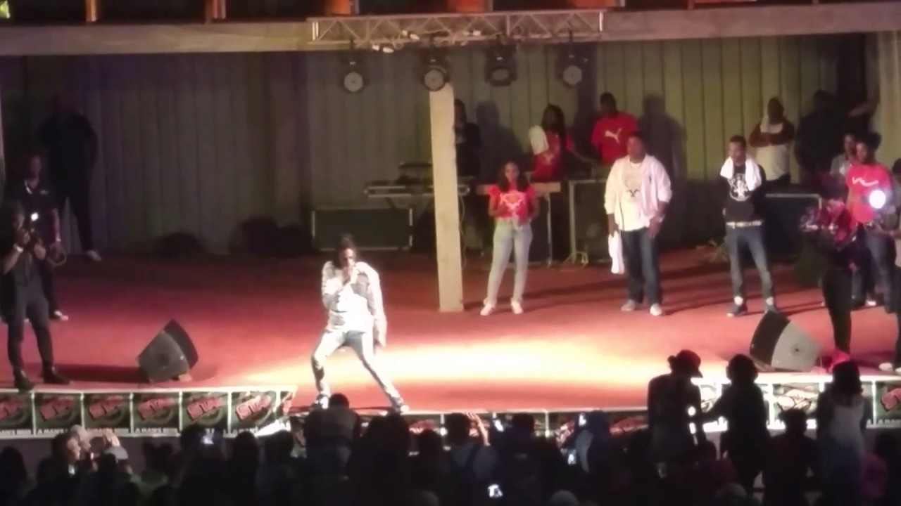Alkaline Performing At Cow Pen Big Yard Grenada - YouTube