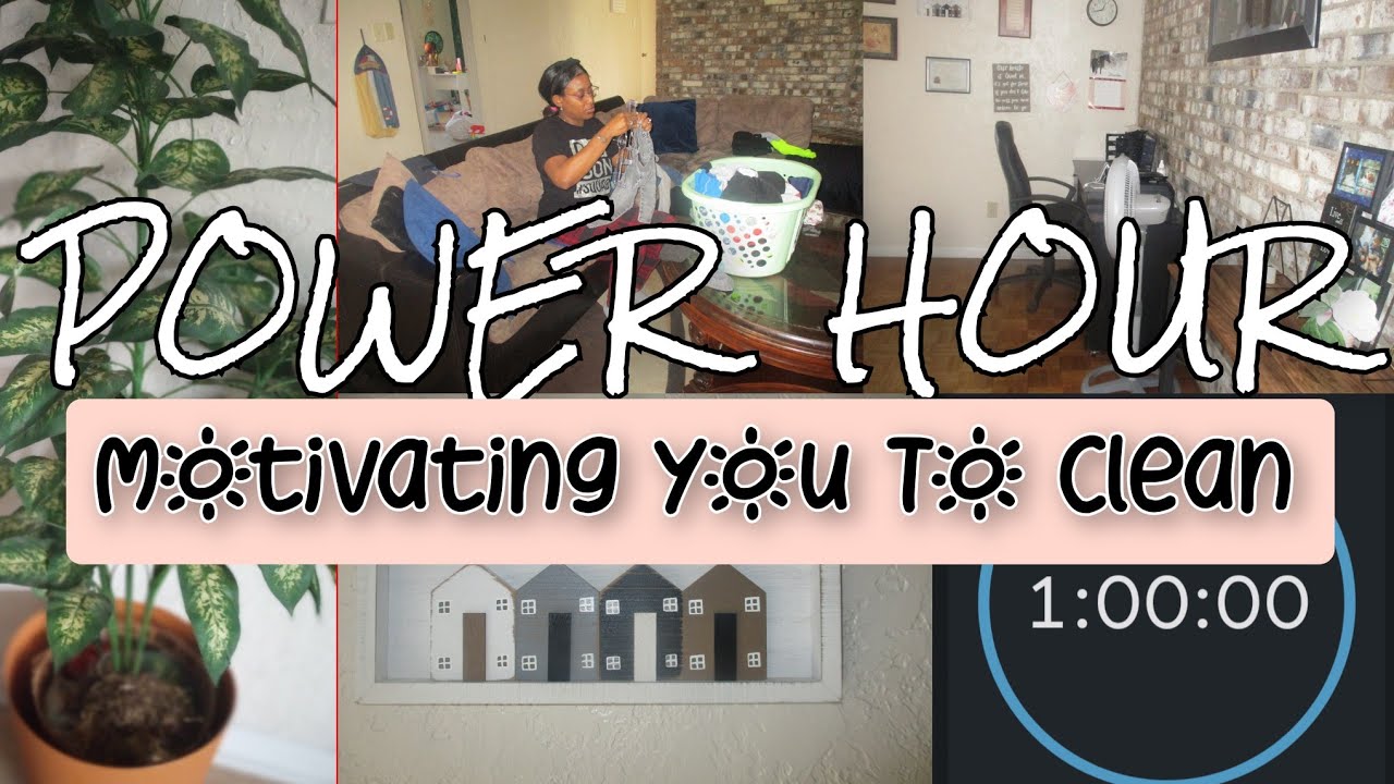 SPEED CLEAN WITH ME | POWER HOUR ROUTINE #getitdone MOTIVATING YOU TO ...