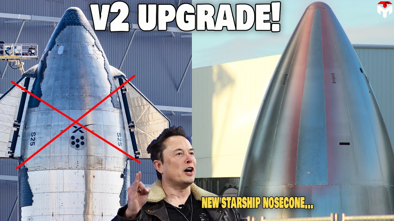 How Starship's V2 Nosecone design change will blow your mind... - YouTube