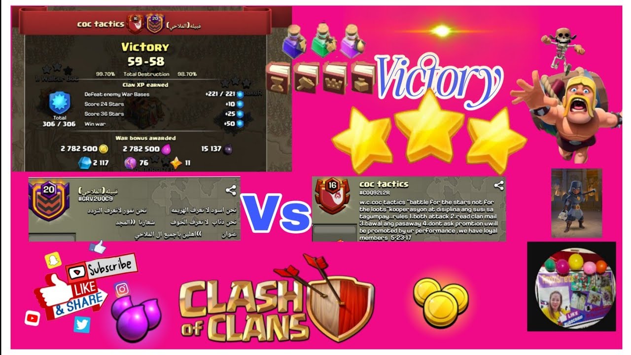 VICTORY CLAN WAR - YouTube