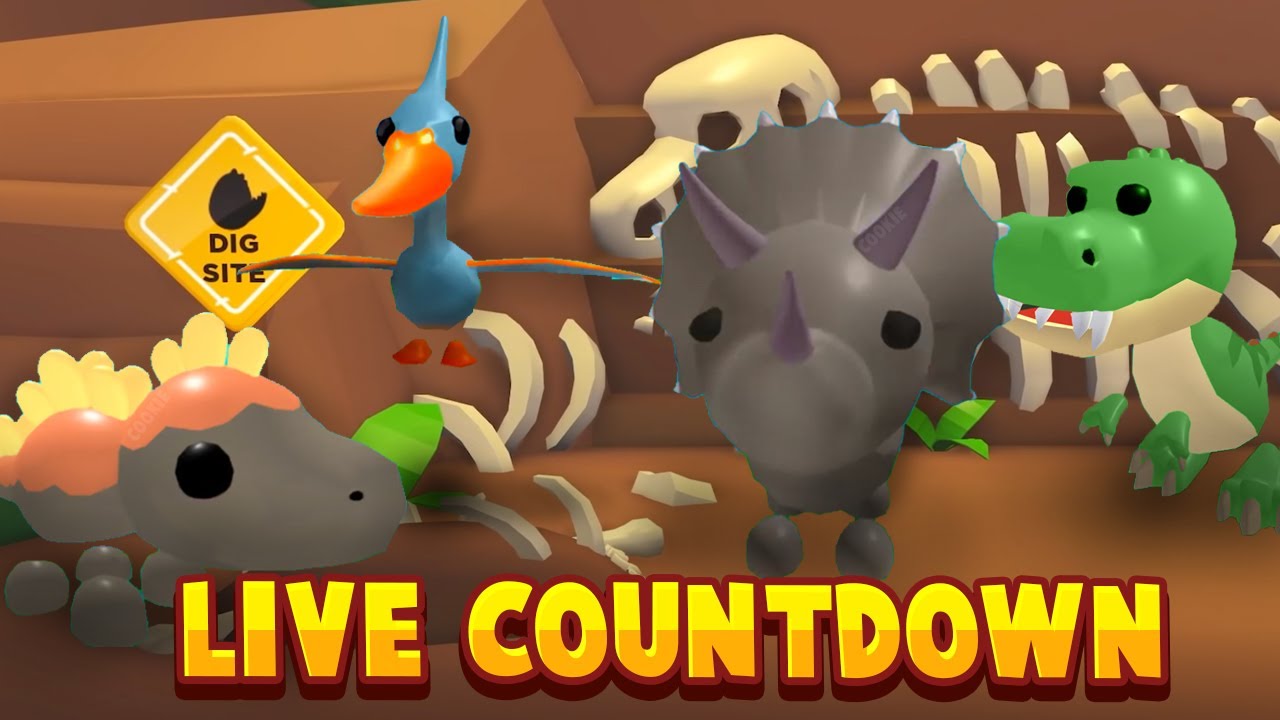 [LIVE] Adopt Me FOSSIL Egg Update Countdown! Free Roblox Adopt Me Pets ...