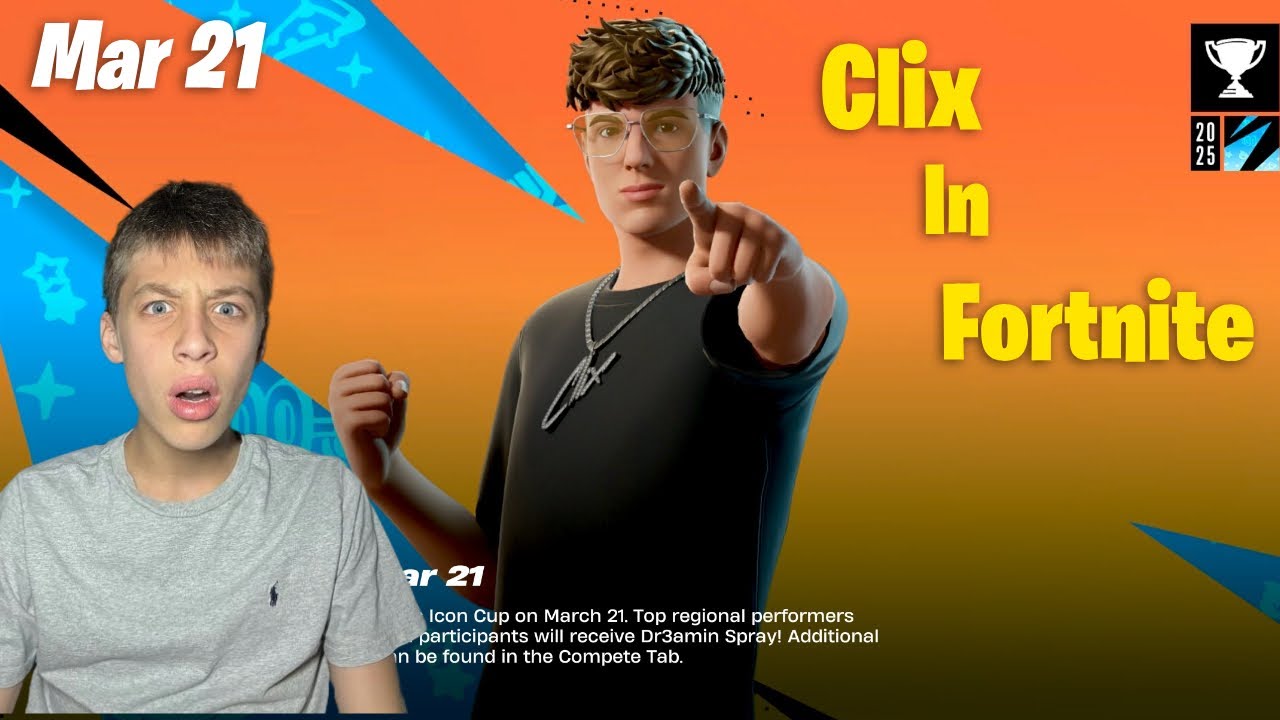 🔴 *LIVE* CLIX ICON SKIN IS COMING TO FORTNITE! - YouTube