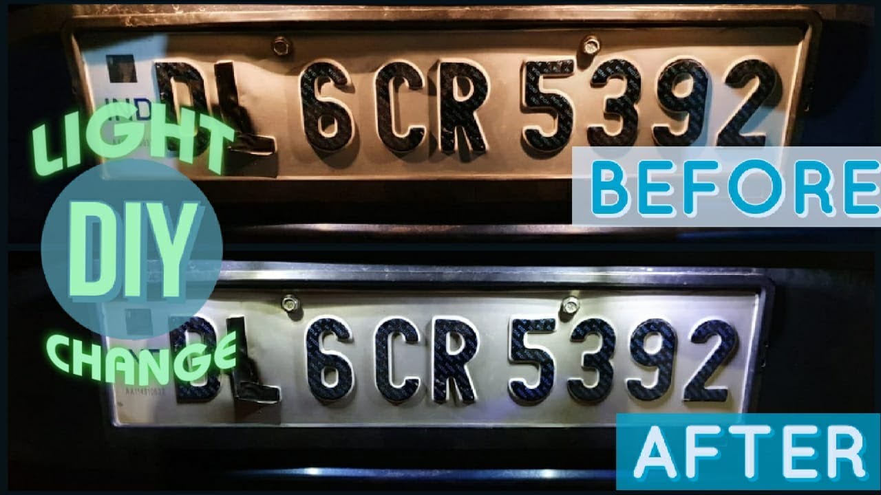 DIY Car Modification Change Number Plate Light LED License Plate diy-car-modification-change-number-plate-light-led-license-plate