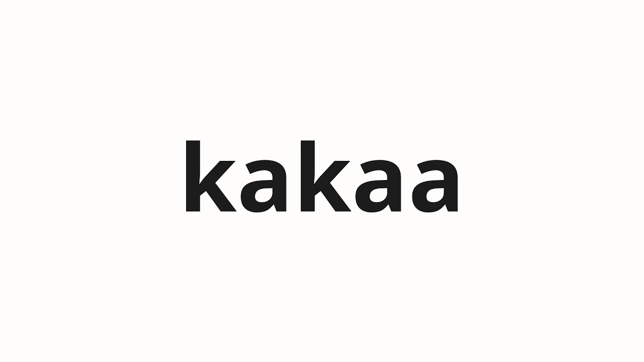 How to pronounce kakaa | かかあ (Oral in Japanese) - YouTube