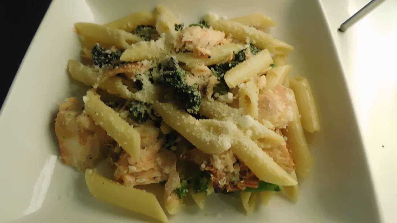 Salmon and Broccoli Rabe Pasta - YouTube