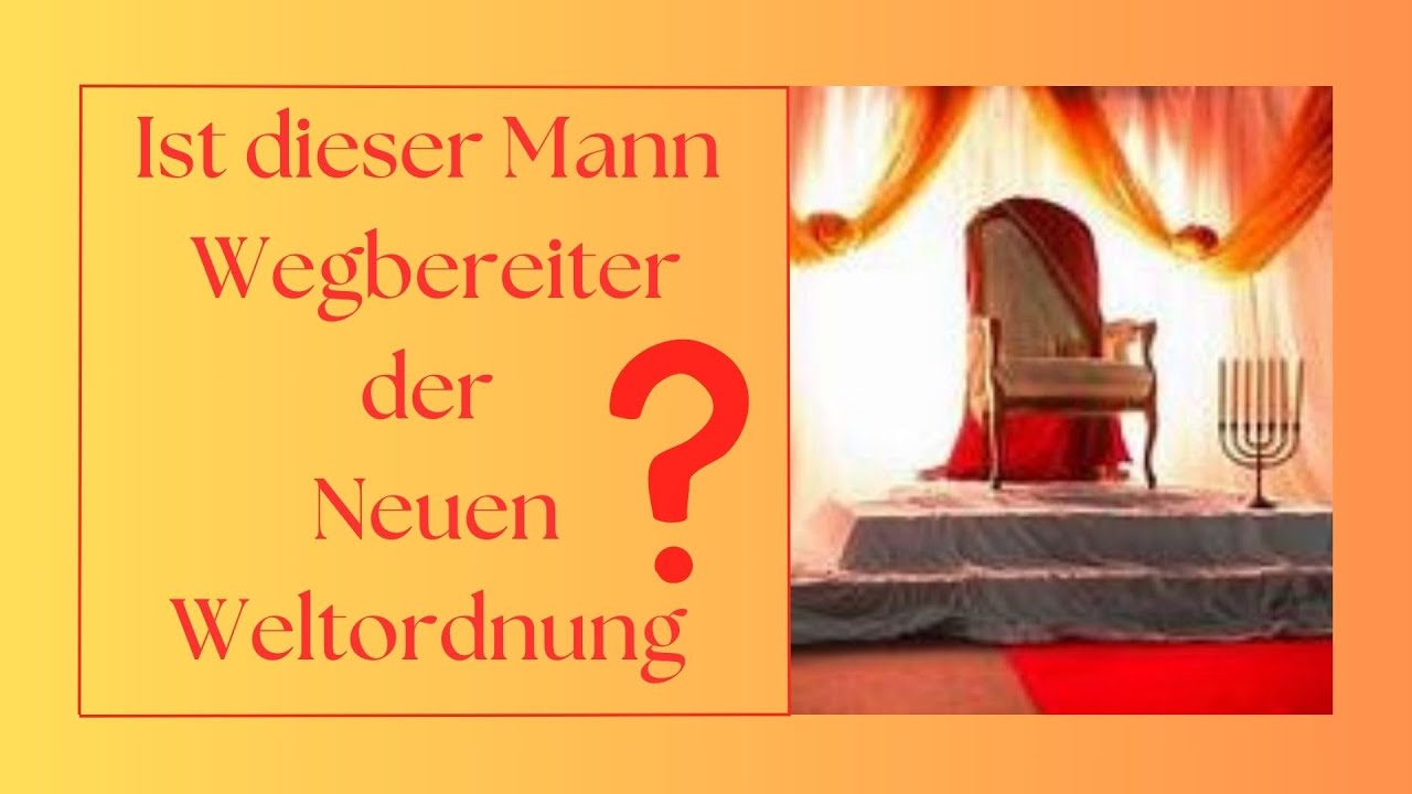 Ist dieser Mann der Wegbereiter der Neuen Weltordnung? - YouTube