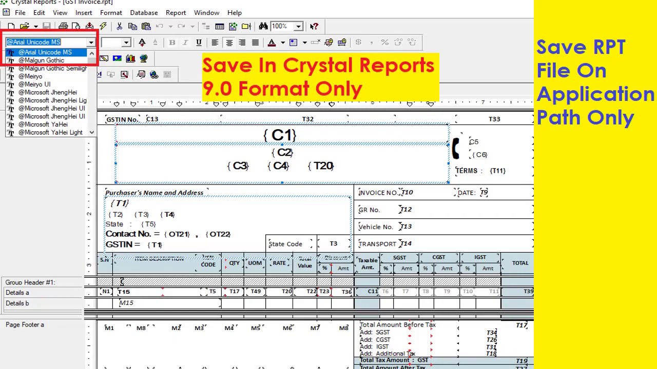 Design Any Report Invoice Format in any Language Just in 2 Minutes ...