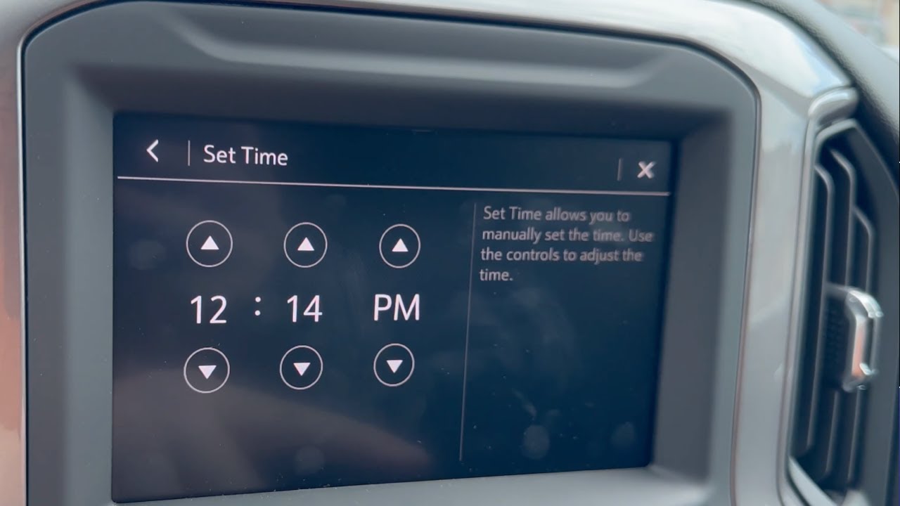 How to Change the Clock in your Car | Chevy Silverado - YouTube