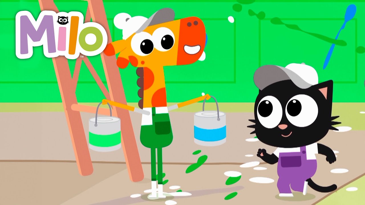 ¡Pintar es tan divertido! | Milo, el gato #dibujos #niños - YouTube