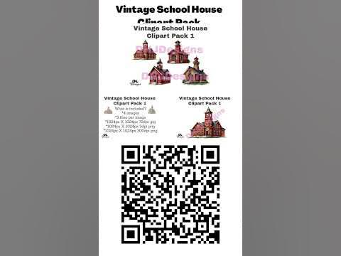 Vintage School House Clipart Pack - YouTube