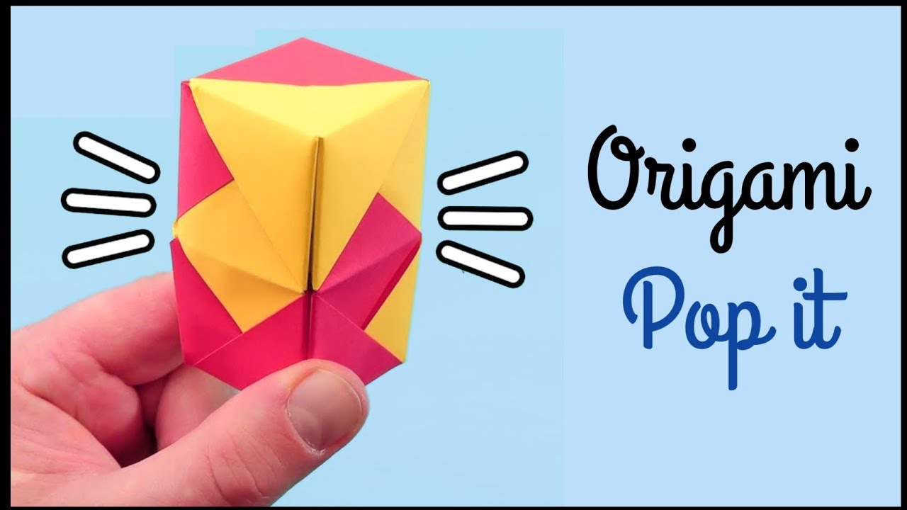 Origami Pop it | How To Make Paper Pop it | Origami Toy | Origami Pop ...