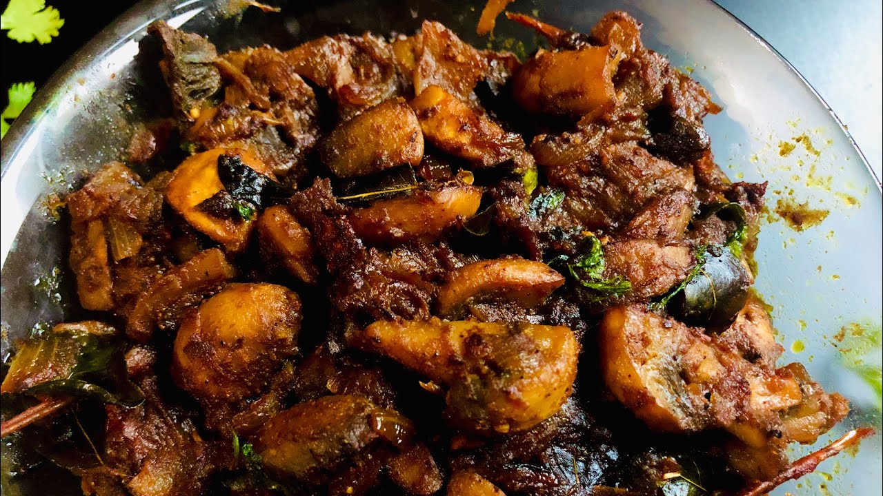 Kerala Style Mushroom Masala | Easy & Tasty Mushroom Roast - YouTube