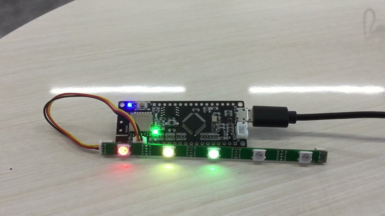 Pycode 彩色LED 使用簡易教學 - YouTube