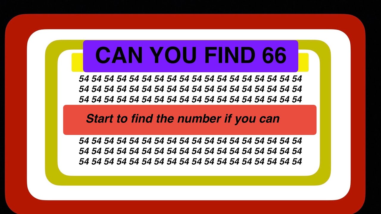 Find 66. Easy if you try. Maths, math, challenging, game. https://youtu ...