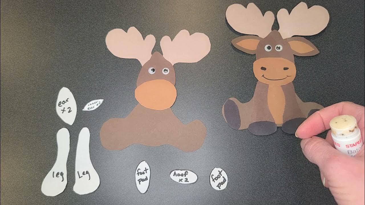 Easy Moose Paper Craft! - YouTube