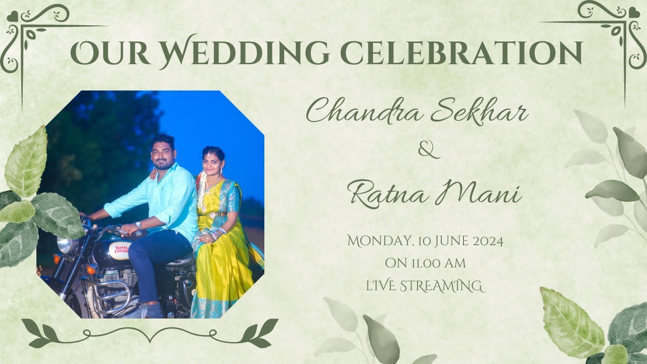Penumala's Wedding Ceremony || Chandra Sekhar Weds Ratna Mani || At 10 ...