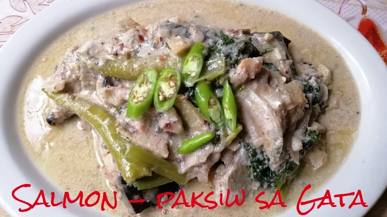 Salmon Head - Spicy Paksiw sa Gata - YouTube