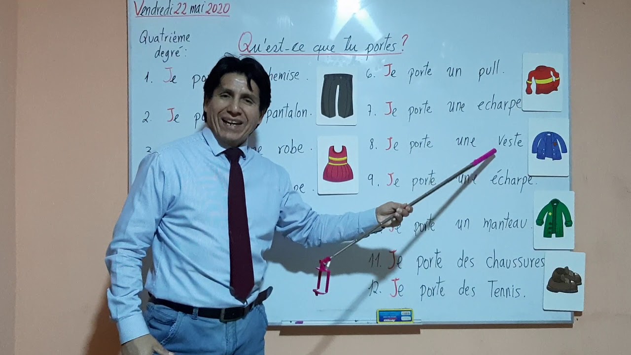 Qu'est-ce que tu portes?(¿Que llevas puesto?) - YouTube