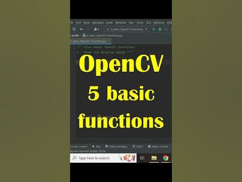 Opencv: 5 Essential Functions To Get Started - YouTube