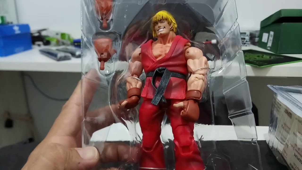UNBOXING - Action Figure: Ken Street Fighter IV NECA - Pt-Br - YouTube