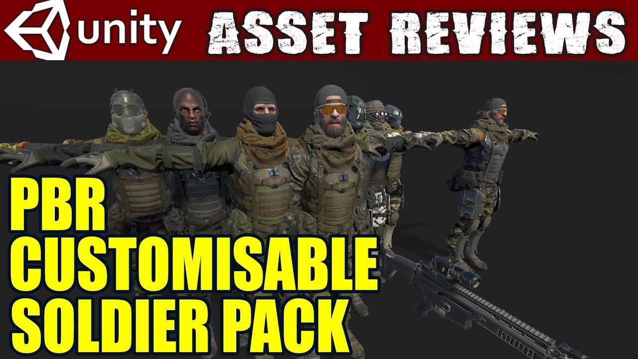 Unity Asset Reviews - PBR Customized Soldier - YouTube