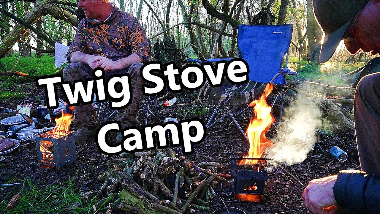 Woodland Spring Bivi Camp Twig stove cooking - YouTube
