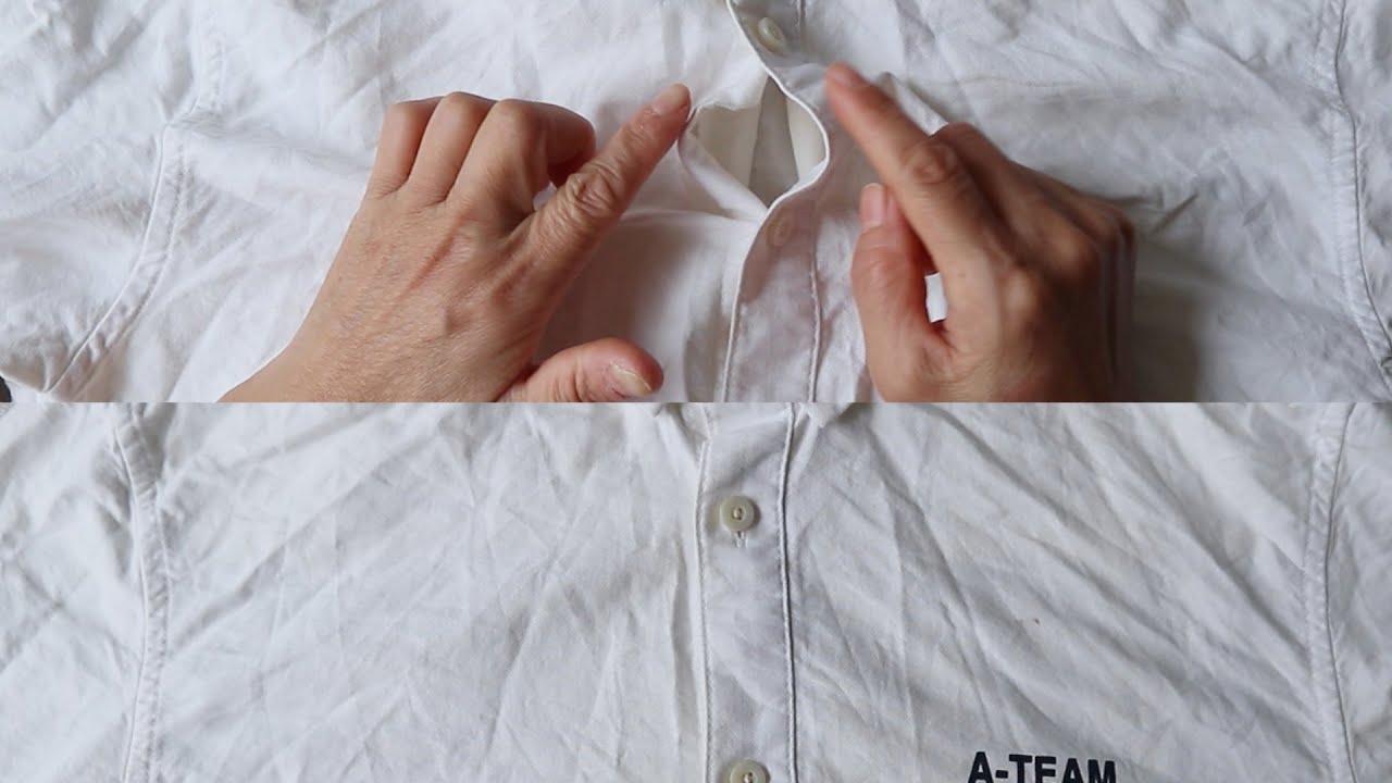 How to solve the problem of shirts that have gaps on the buttons - YouTube