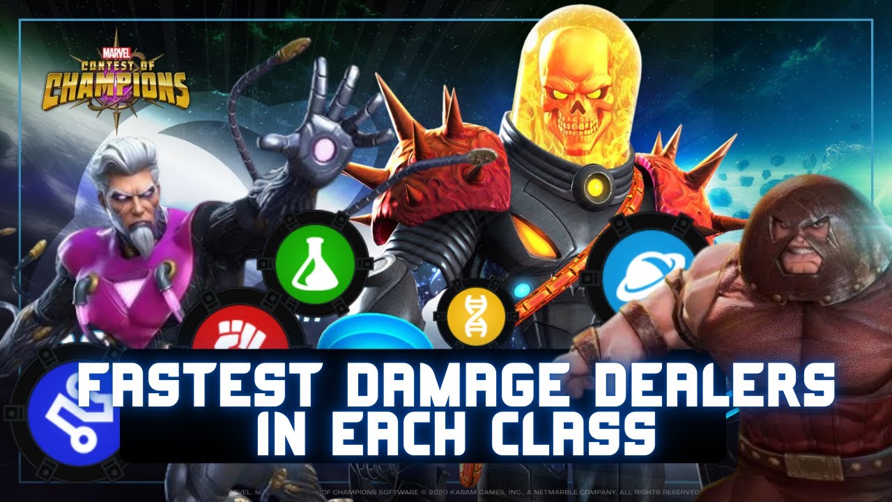 🔥 FASTEST Damage Dealers in Each MCOC Class - YouTube