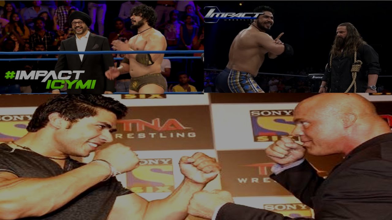 mahabali shera win the Sony six Invitational Trophy in TNA Impact ...