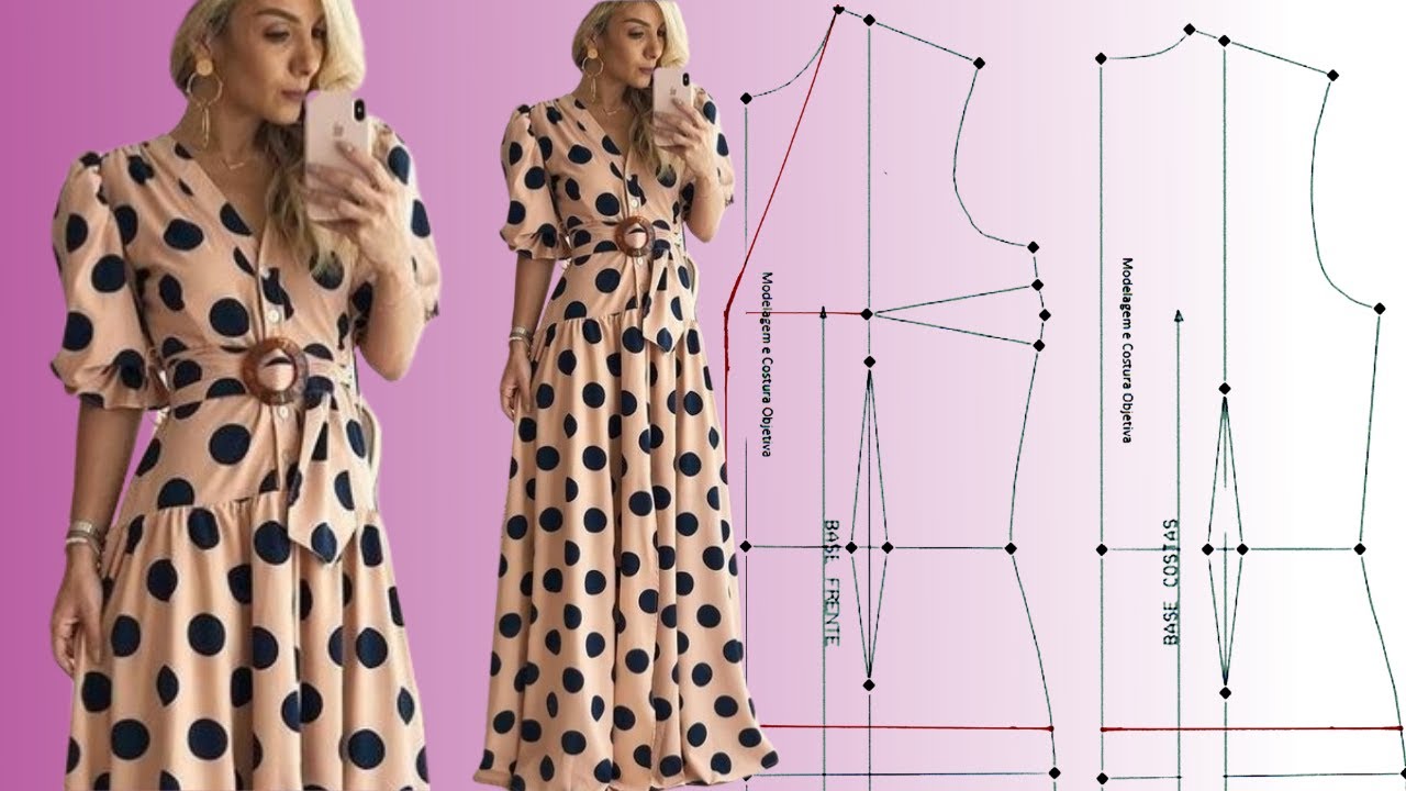 Como Fazer Vestido Longo Com Manga Bufante Interpretação De Modelo E