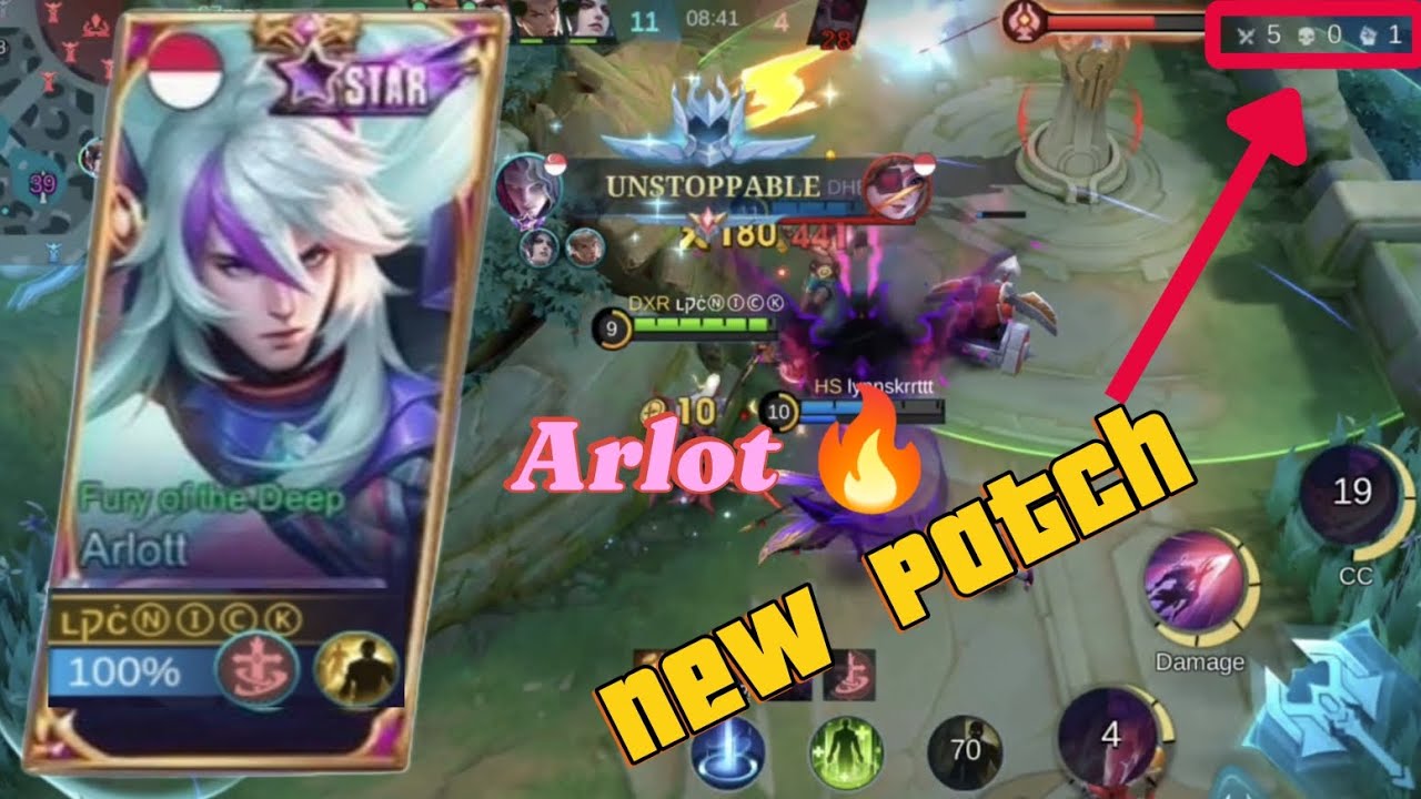 New Patch Arlot No mana 🔥🔥 #gameplay #mlbb - YouTube