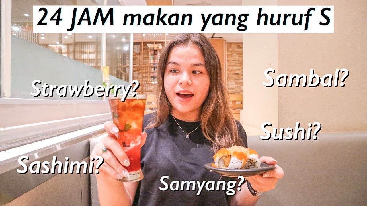 24jam Hanya Makan Makanan Huruf Pertama Namaku Youtube