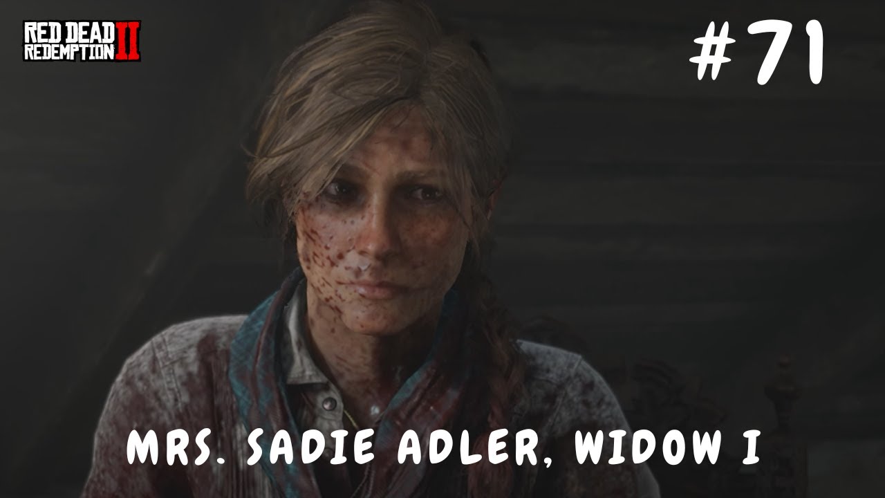 MRS. SADIE ADLER WIDOW I | RED DEAD REDEMPTION II GAMEPLAY - YouTube