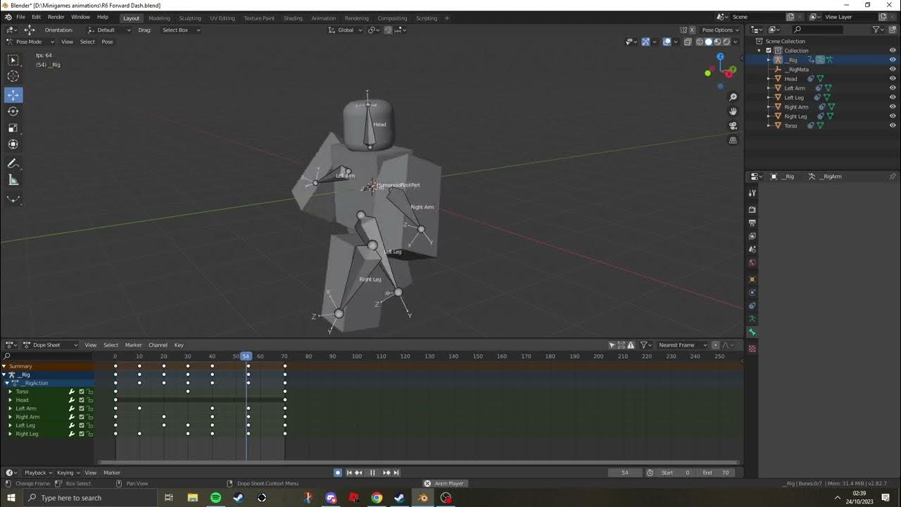 Roblox R6 Animation Dash - YouTube