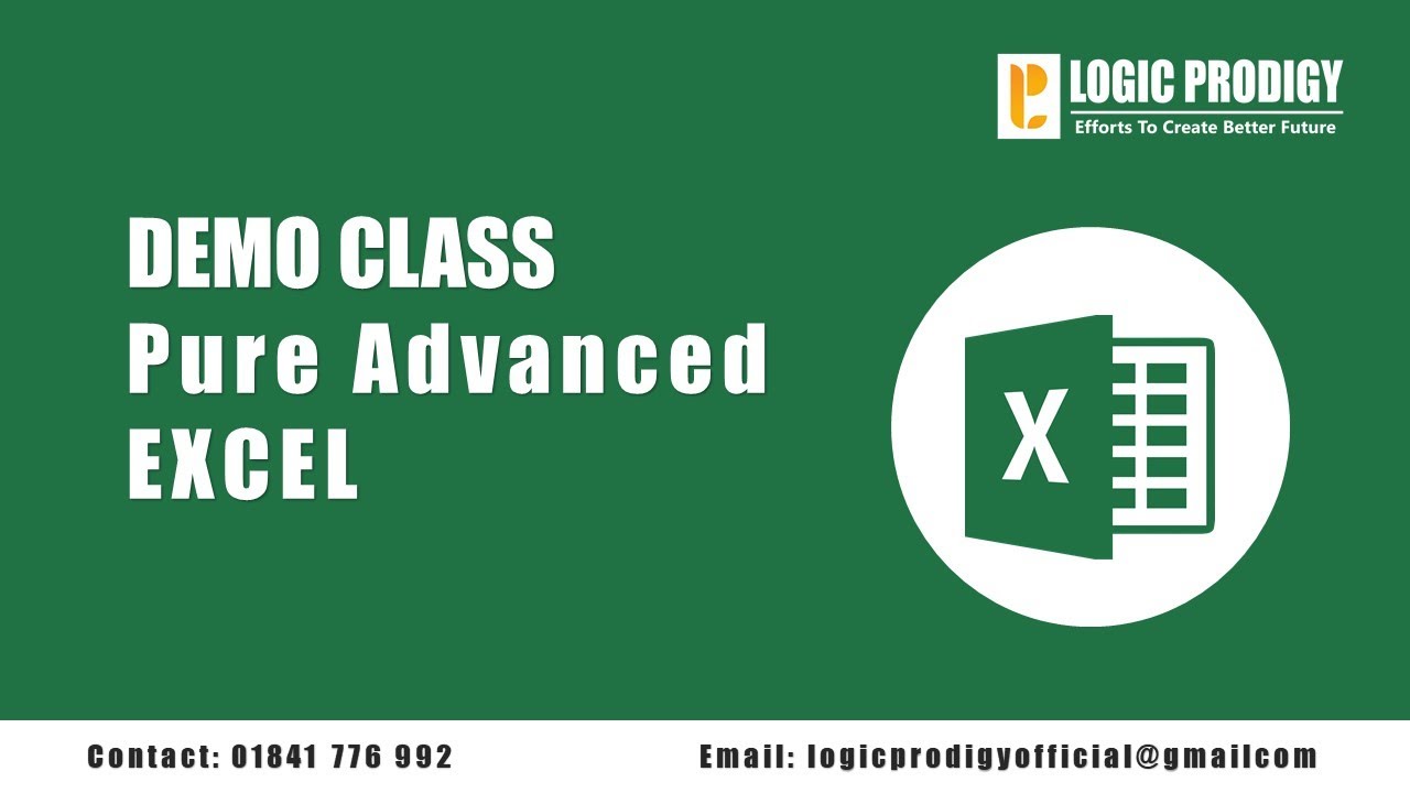 Pure Advanced Excel [Demo Class] - Tanvir Ahmad - YouTube
