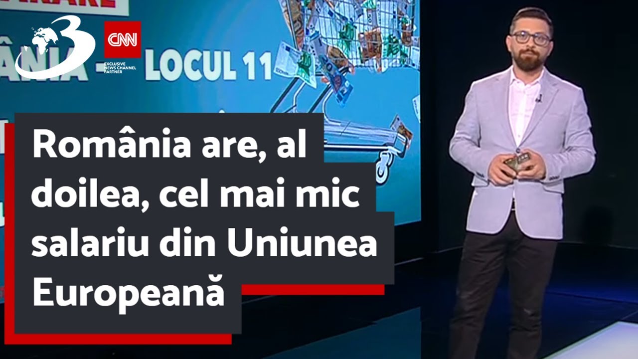 România are, al doilea, cel mai mic salariu din Uniunea Europeană - YouTube