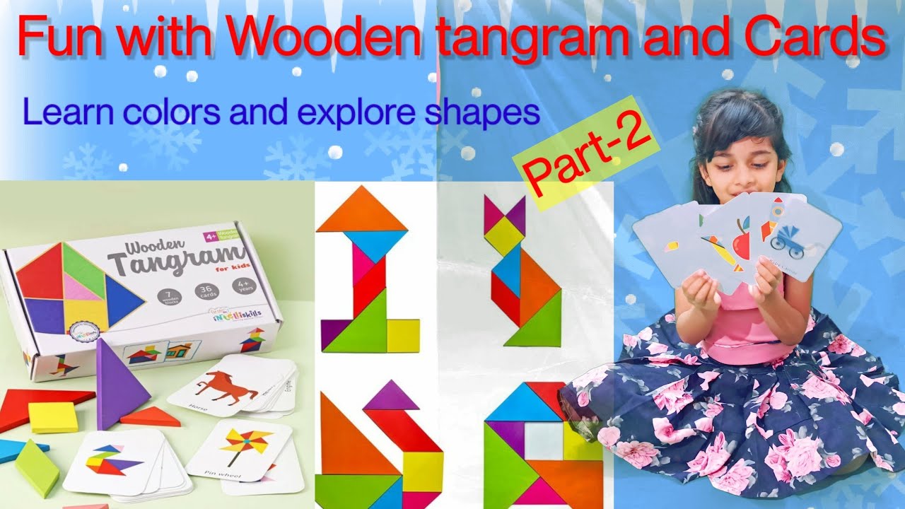 How to make different tangram shapes |wooden tangram puzzles |kids ...